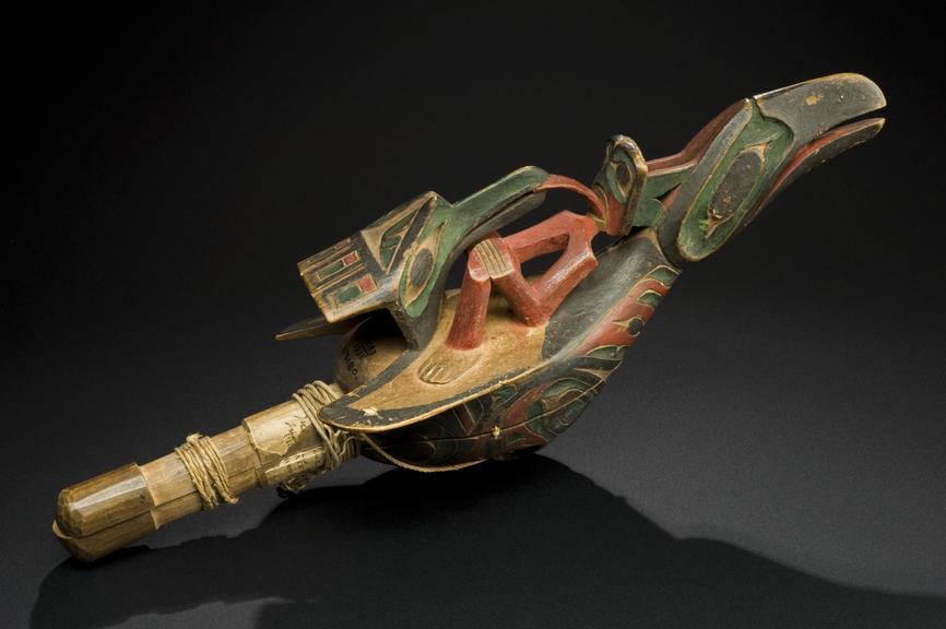 Rattle of a ‘medicine man’ or Chief, North America, 1801-1900 | Science ...