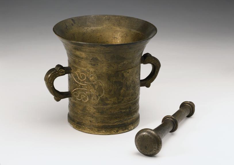 Bronze mortar and pestle, Europe, 1701-1800 | Science Museum Group Collection