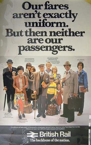 Our fare aren't exactly uniform, but then neither are our passengers ...