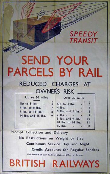 Speedy transit - Send your parcels by rail | Science Museum Group ...