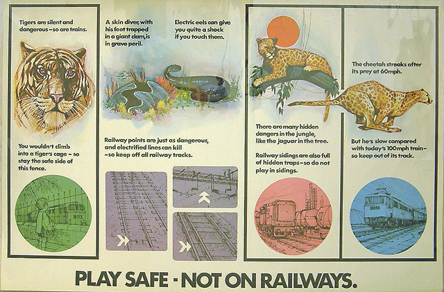 'Play safe - not on railways' | Science Museum Group Collection