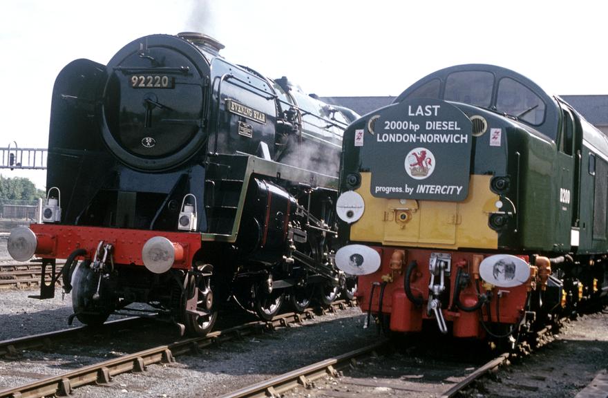 Steam locomotive, entitled Evening Star | Science Museum Group Collection