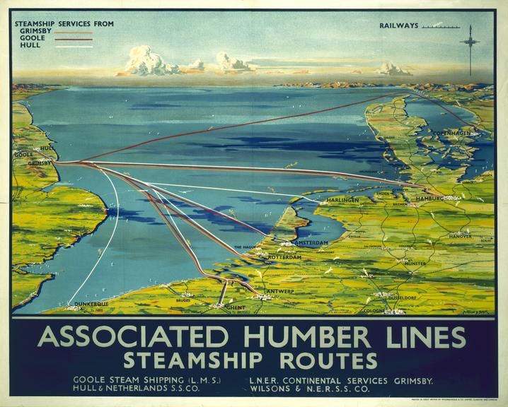 Associated Humber Lines Steamship Routes | Science Museum Group Collection