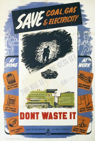 Save Coal, Gas & Electricity | Science Museum Group Collection