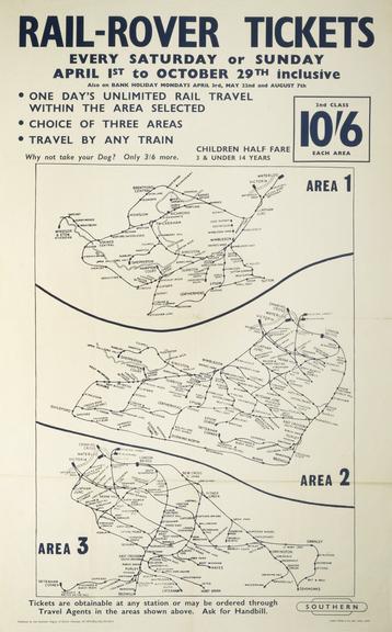 Rail Rover Tickets | Science Museum Group Collection