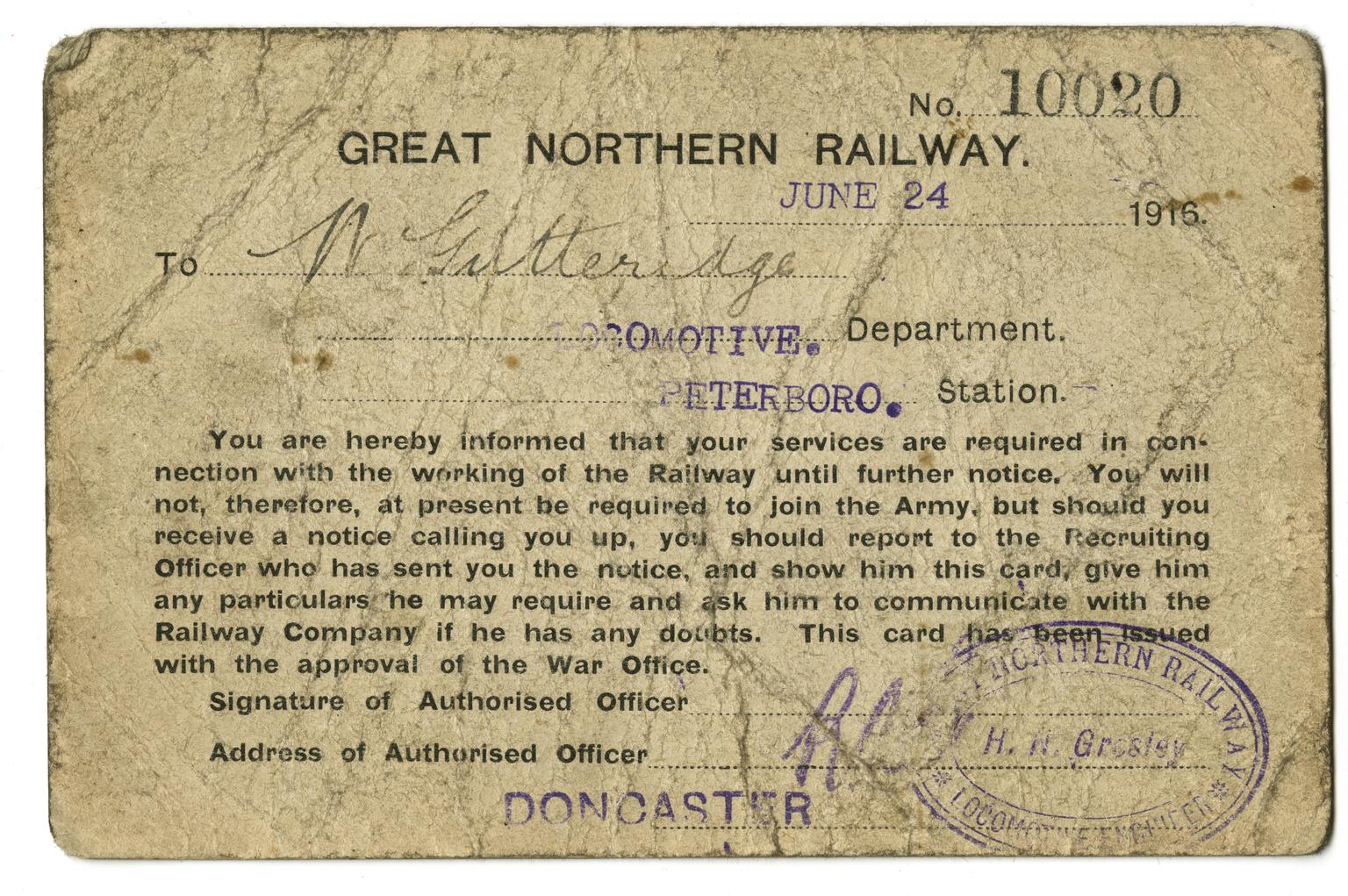 Exemption and Release cards | Science Museum Group Collection