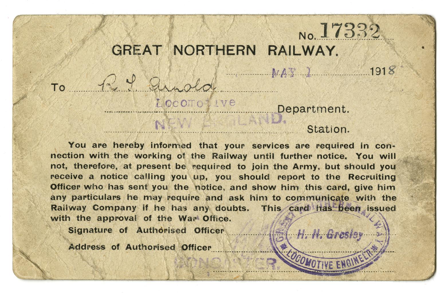 Exemption and Release cards | Science Museum Group Collection