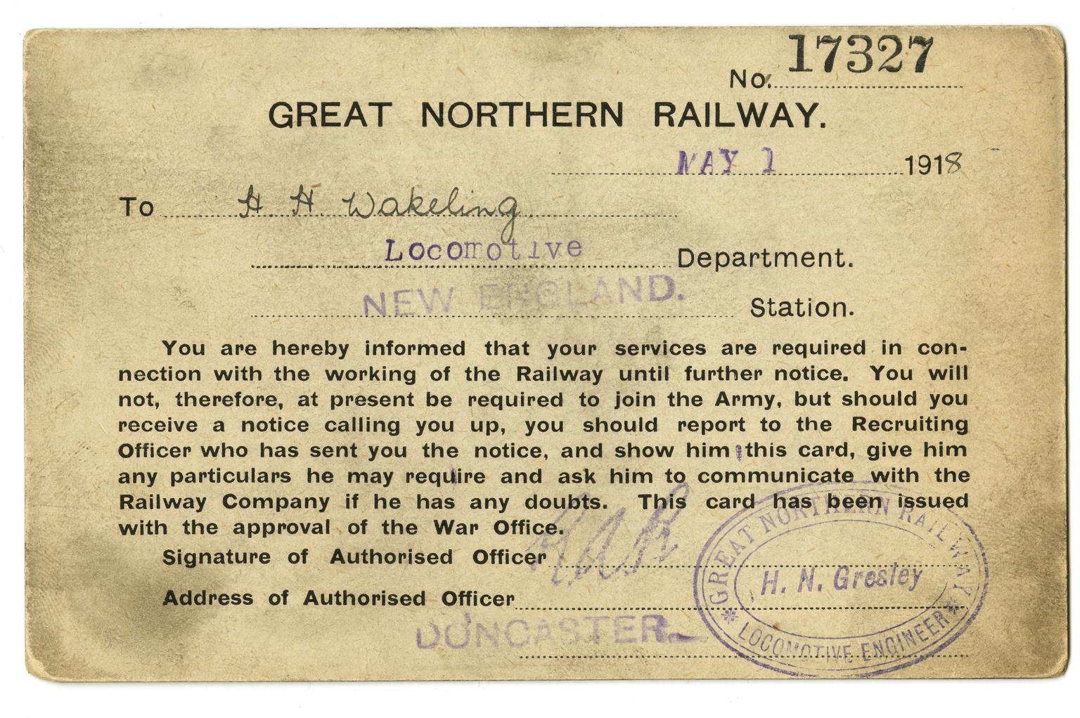 Exemption and Release cards | Science Museum Group Collection