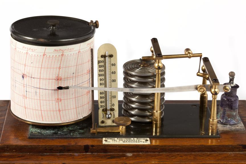 Barograph, made by Thomas Armstrong & Brother. | Science Museum Group ...