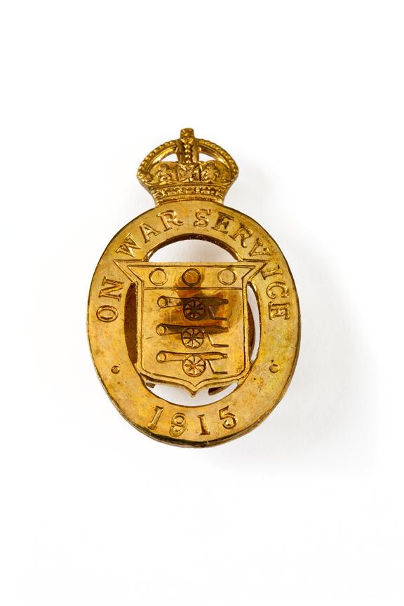 War service badge issued to HV Roe | Science Museum Group Collection
