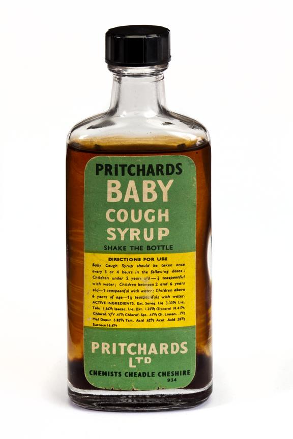 Pritchards Baby Cough Syrup. L | Science Museum Group Collection