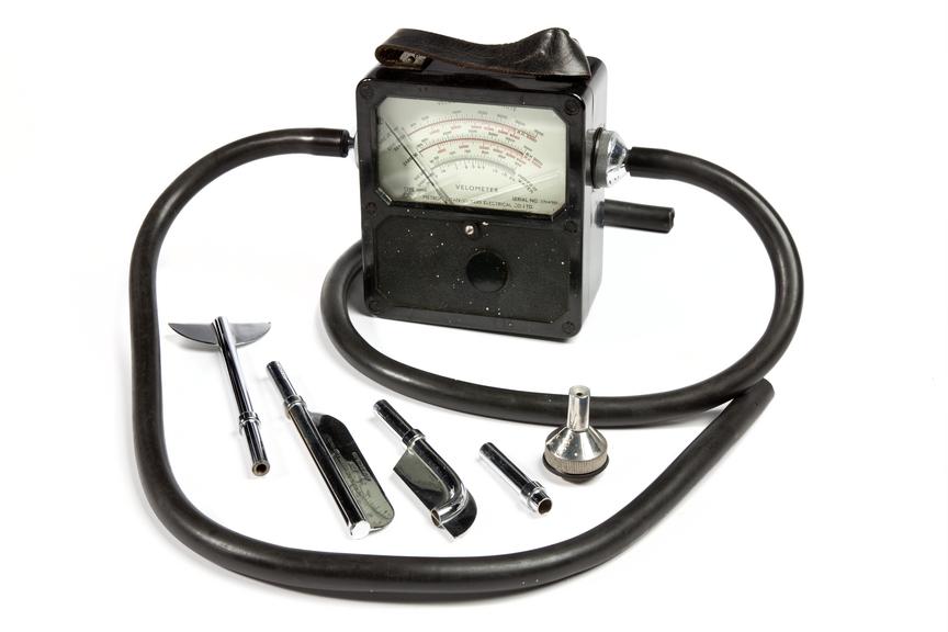 Anenometer, Metropolitan-Vickers Air Velocity Meter (in leather case ...