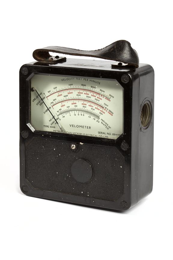 Anenometer, Metropolitan-Vickers Air Velocity Meter (in leather case ...