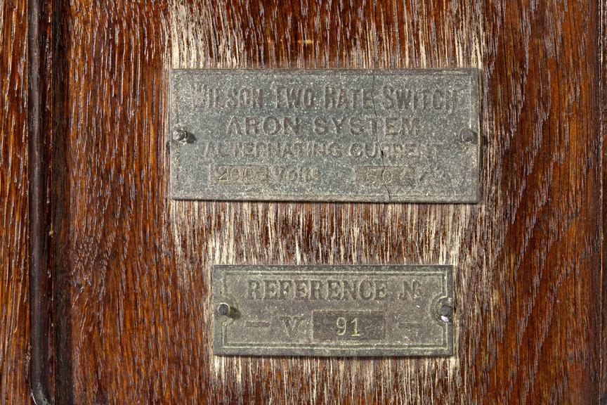 Dual-rate electricity supply meter | Science Museum Group Collection