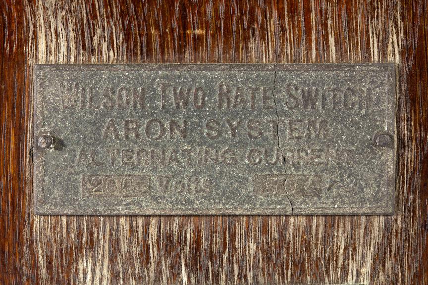 Dual-rate electricity supply meter | Science Museum Group Collection