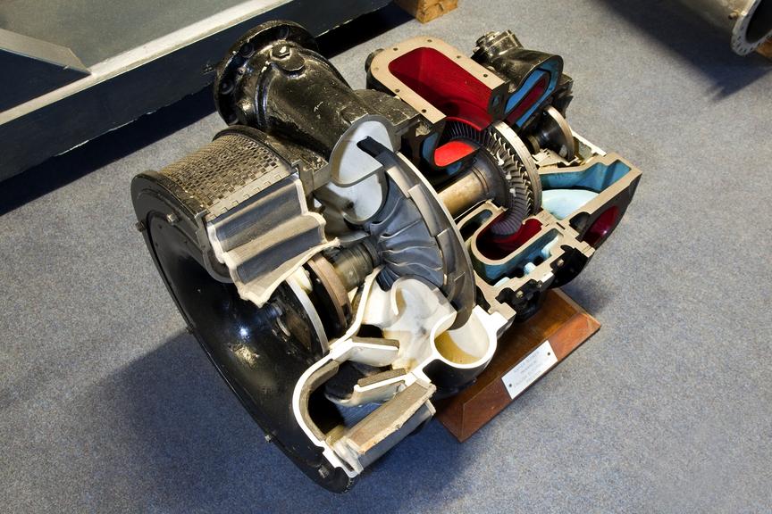 Sectioned Napier Supercharger | Science Museum Group Collection