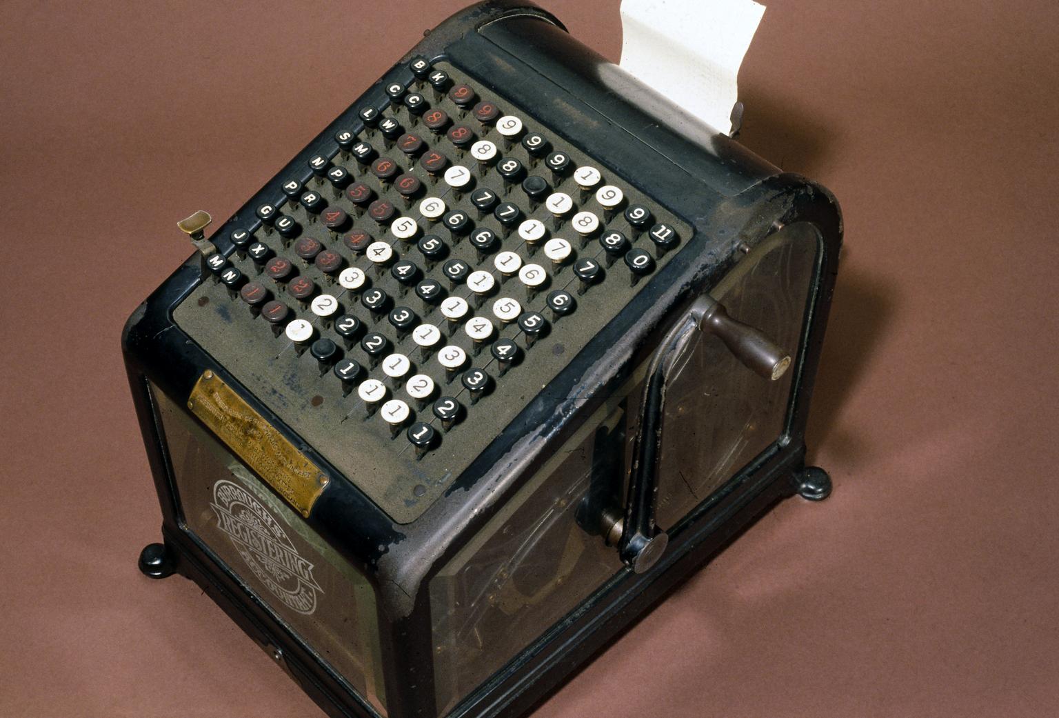 Burroughs hand operated adding and listing machine | Science Museum ...