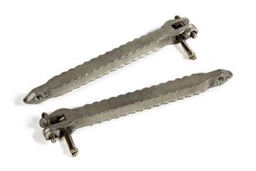 2 bars from model of German pit prop | Science Museum Group Collection