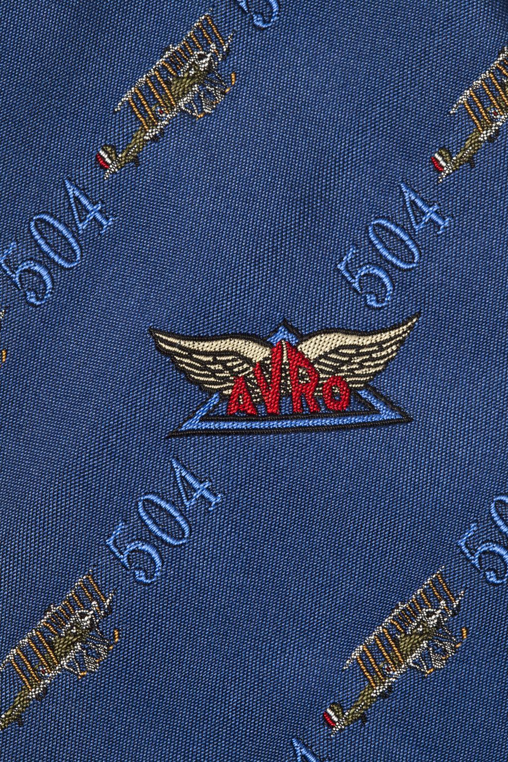 Necktie, wrapper and envelope issued by the Avro 504 Club to male ...