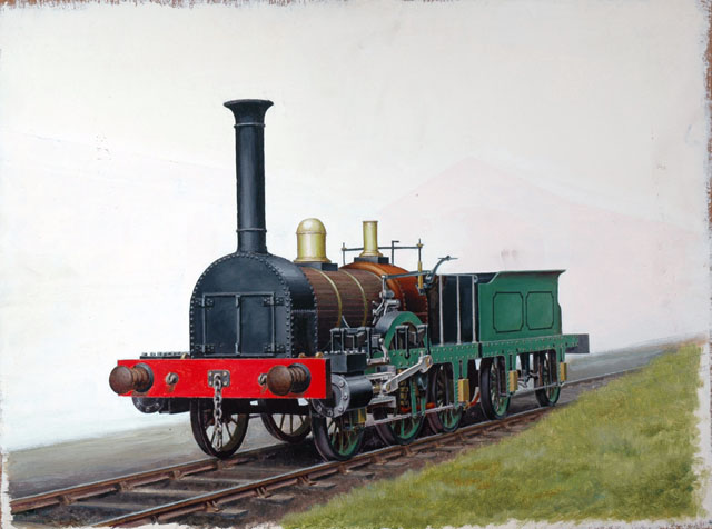 2-2-2 locomotive by george forrester | Science Museum Group Collection