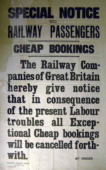 Notice. Railway Clearing House. Special Notice to Railway Passengers ...