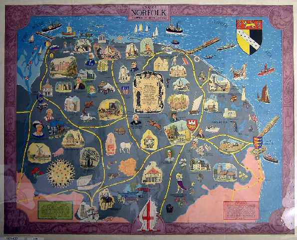A Map of Norfolk | Science Museum Group Collection