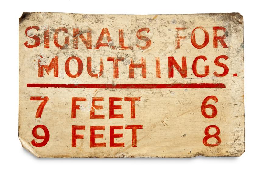 Sign, coal mining. | Science Museum Group Collection