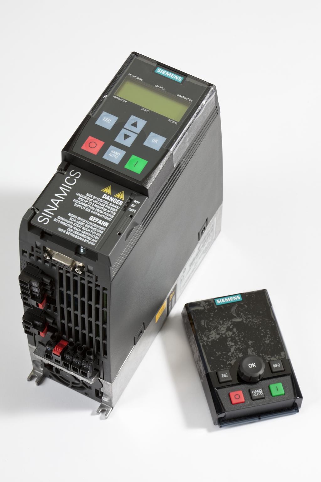 A collection of variable speed motor drives made by Siemens in ...