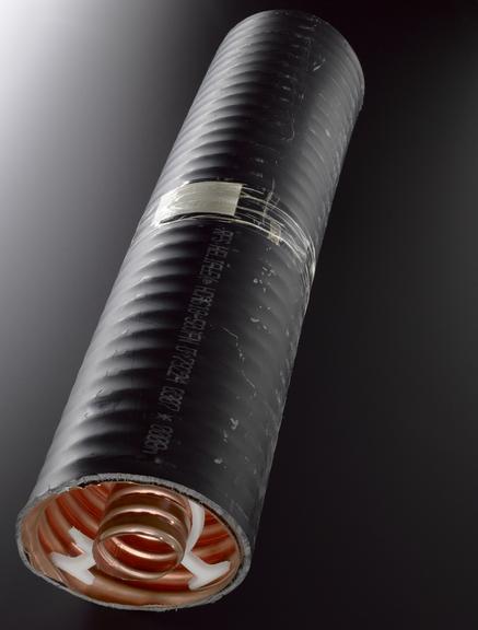 Specimen of RFS Heliflex high-power air dielectric coaxial cable ...