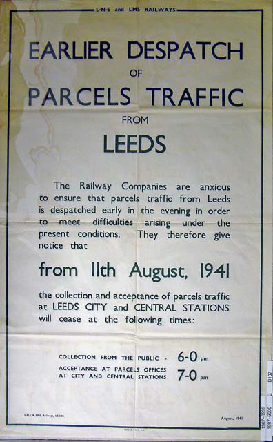 Earlier Despatch of Parcels Traffic from Leeds | Science Museum Group ...