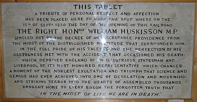 Huskisson Memorial | Science Museum Group Collection
