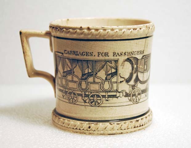Commemorative mug, Rainhill Trials, 1829 | Science Museum Group Collection