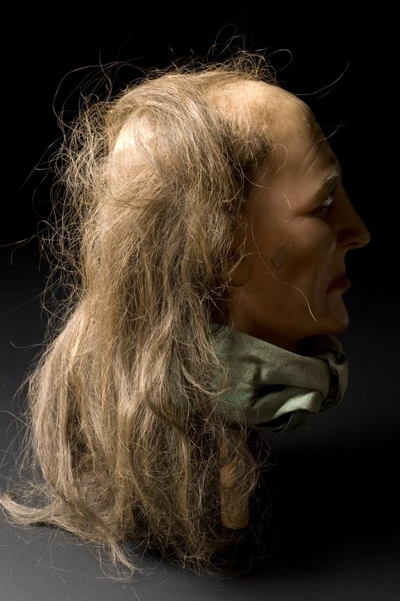Life size wax head portraying 'a melancholy insane woman', England ...
