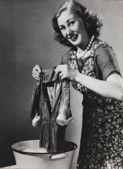 Woman washing clothes | Science Museum Group Collection