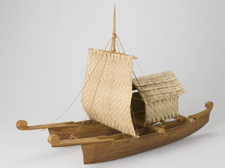Model of Ancient Polynesian Double Sailing Canoe | Science Museum Group ...
