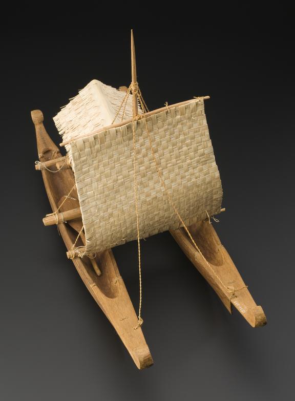Model of Ancient Polynesian Double Sailing Canoe | Science Museum Group ...