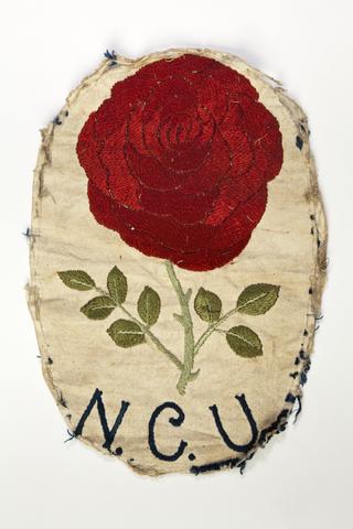 National Cycling Union embroidered badge | Science Museum Group Collection