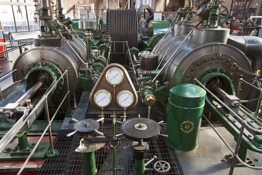Elm Street Mill Cross-Compound Steam Engine | Science Museum Group ...