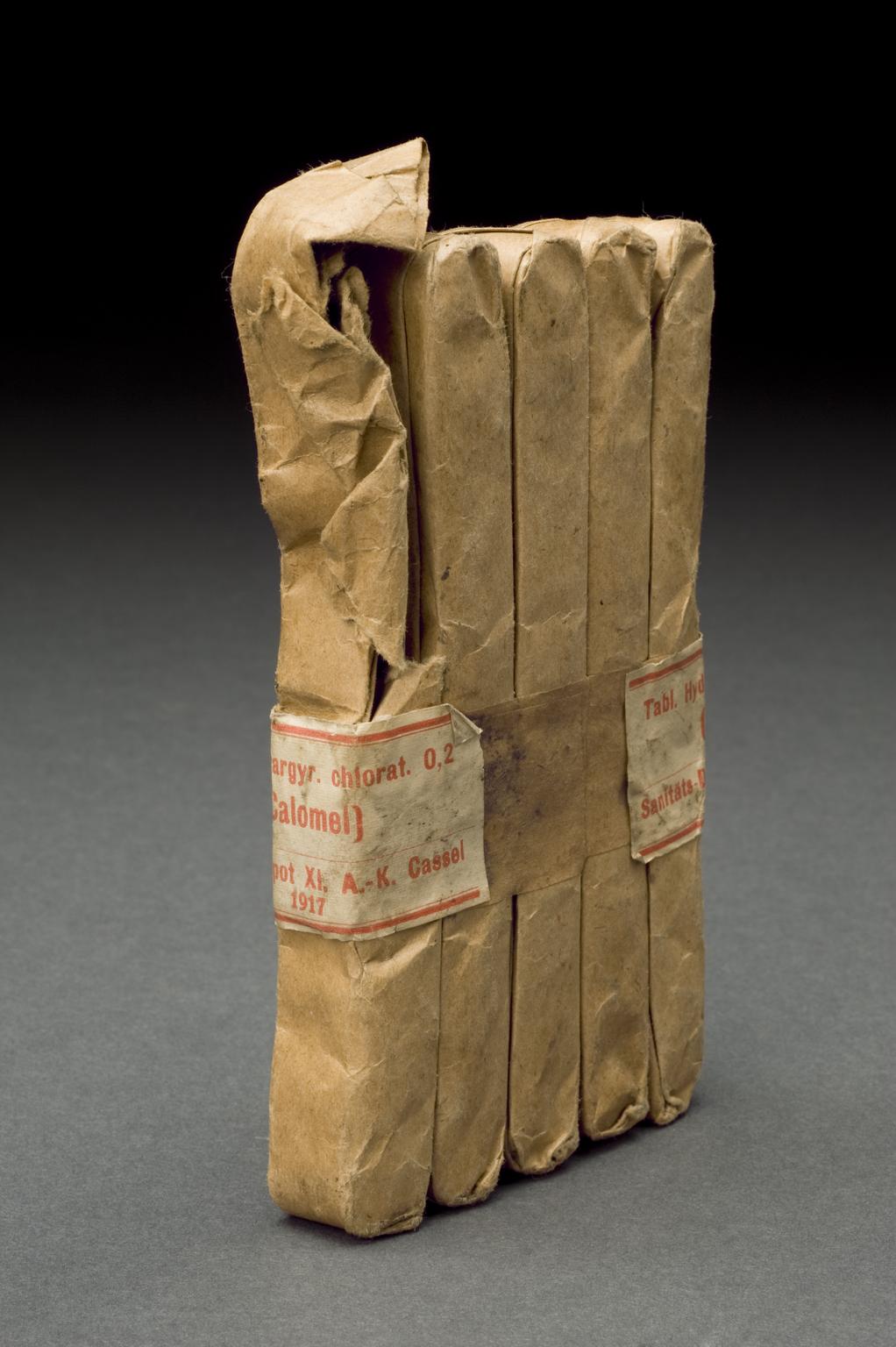 Packet of mercurous chloride tablets, Kassel, Germany, 1914-1917 ...