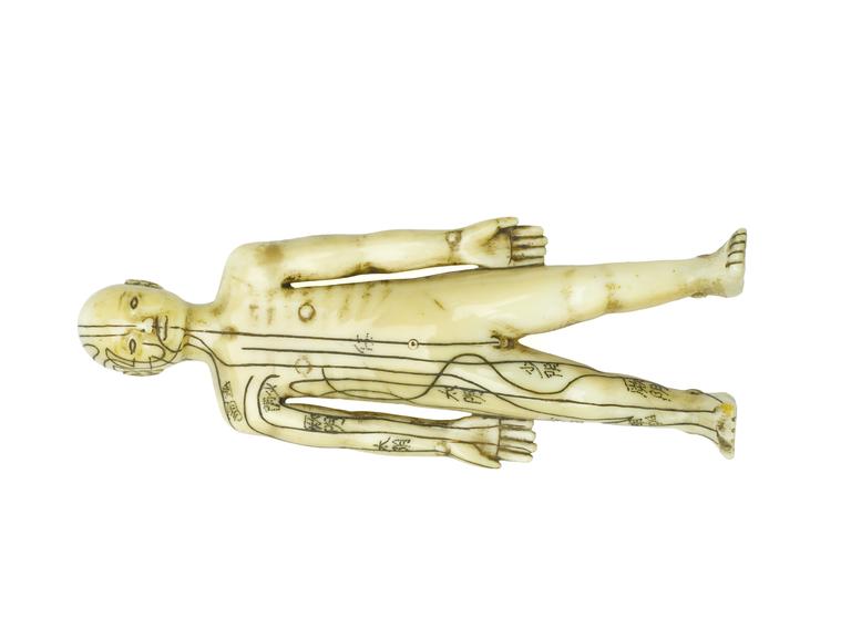 Ivory anatomical figure showing 'qi' points | Science Museum Group ...