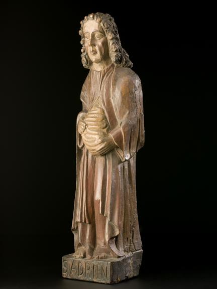 Wooden statue of St Adrian | Science Museum Group Collection