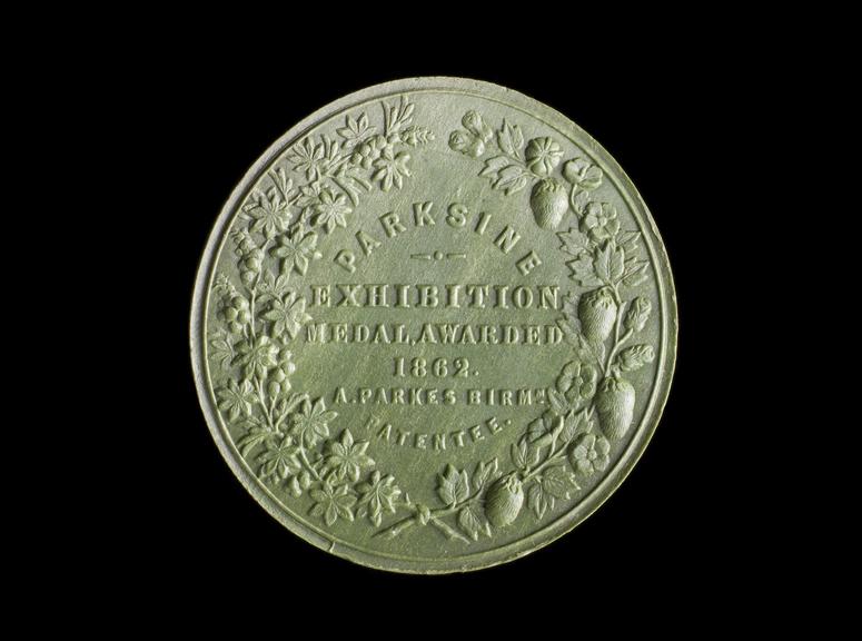 Parkesine replica of Bronze medal awarded to Alexander Parkes at the ...