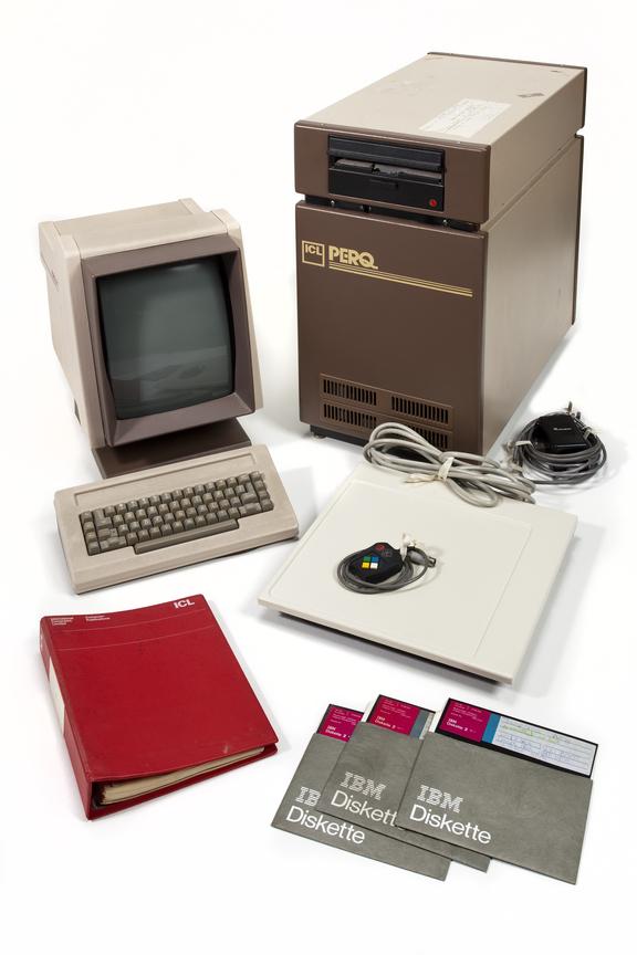 ICL Perq 1a computer with accessories | Science Museum Group Collection