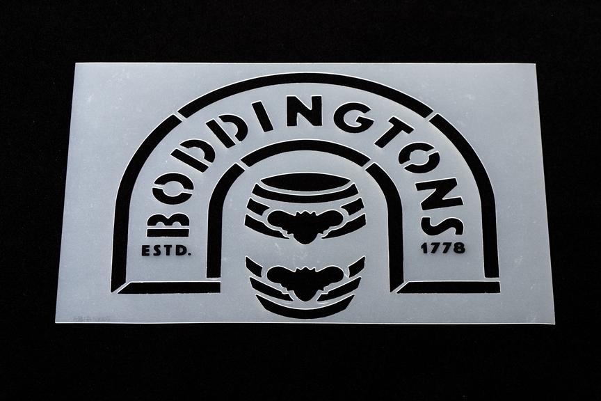 Stencil of Boddingtons Logo | Science Museum Group Collection