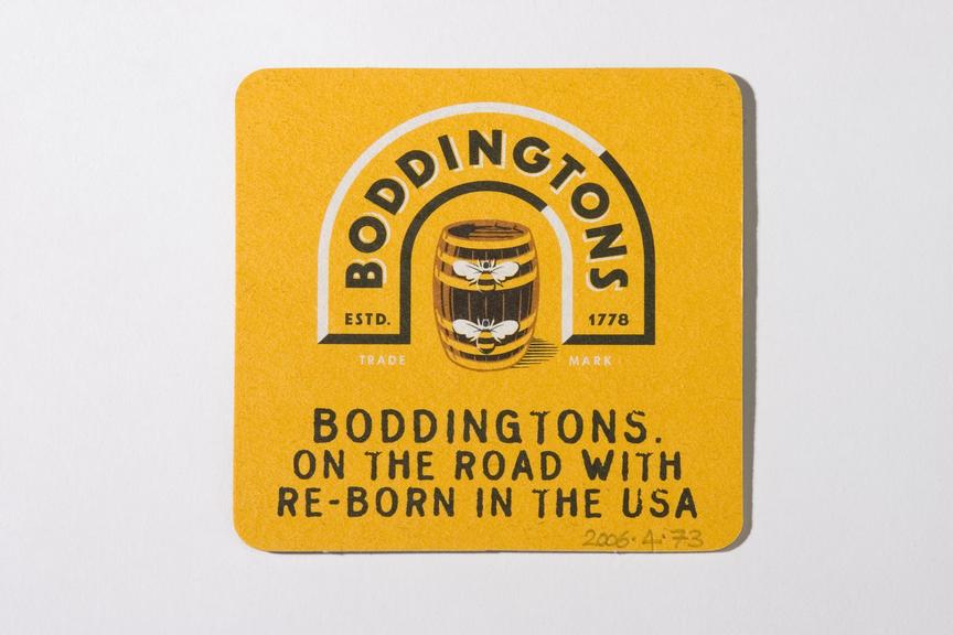 Boddingtons Beer Mat | Science Museum Group Collection