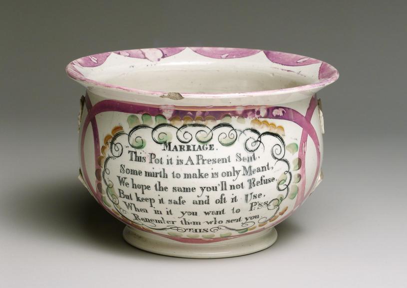 Chamber pot, Europe, 1801-1900 | Science Museum Group Collection