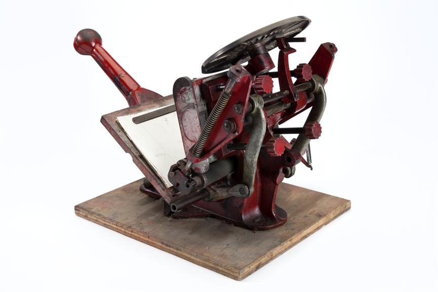 Hand-operated printing press | Science Museum Group Collection