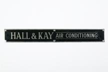 Hall & Kay nameplate | Science Museum Group Collection