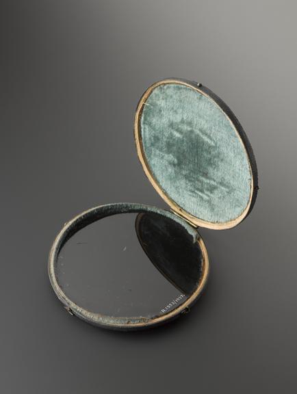 Claude Lorrain mirror in fish-skin case | Science Museum Group Collection