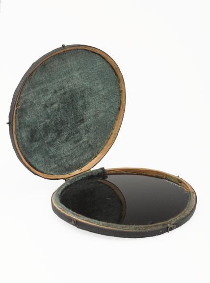 Claude Lorrain mirror in fish-skin case | Science Museum Group Collection